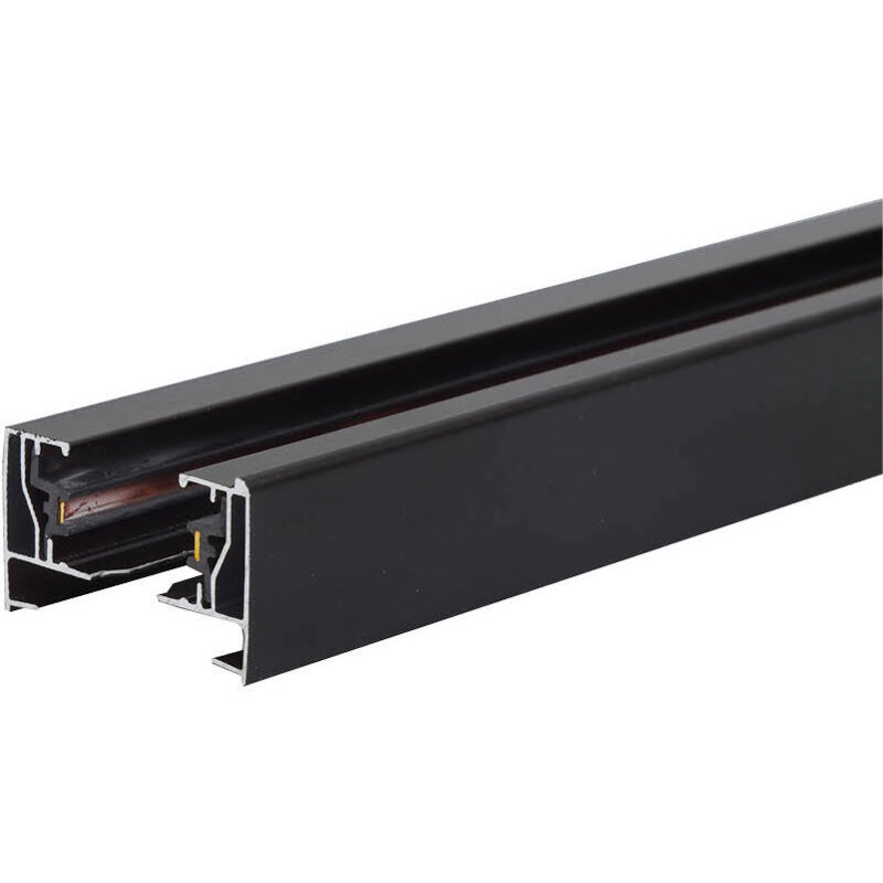 1M-Schiene für Einphasenstrahler Schwarz