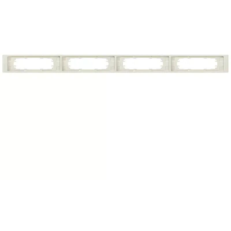 Rahmen 4 Elemente Siemens Delta Style METALLIC PLATINUM 5TG13241