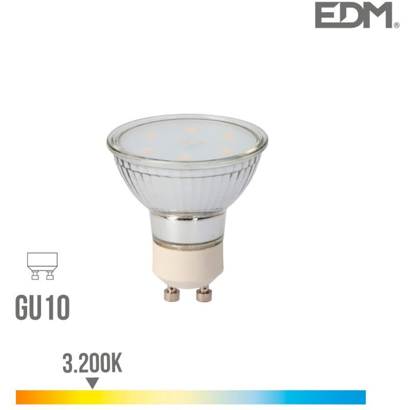 LED-EDM-Glühbirne aus dichroitischem Glas, GU10, 5 W, 400 lm, 3200 K ...