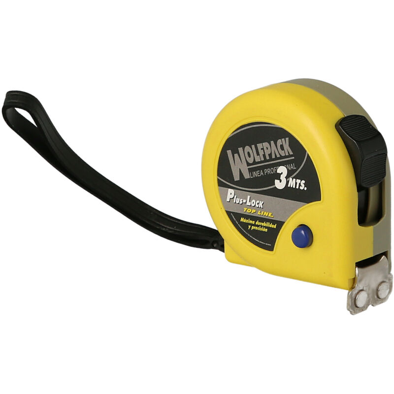 Gelbes magnetisches Flexometer mit Bremse 3 Meter/16 mm.