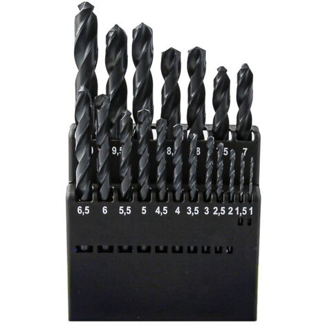 HSS-Steinbohrer-Set 1 bis 10 mm DIN 338 19-teilig