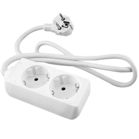 Weißes Basis-Onlex-T/T-Kabel, 1,5 m, 2 Buchsen