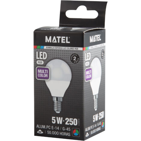 Matel e14 5W RGB kugelförmige LED-Glühbirne
