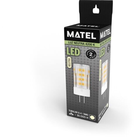 G4 Matel Aluminium PC LED-Lampe 12 V 4 W neutral