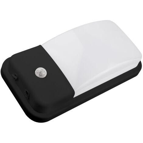 Matel LED Wandleuchte IP65 Sensor 20w kaltschwarz