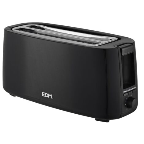 Schwarzer Design-EDM-Doppel-Langschlitz-Toaster mit 1400 W