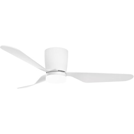 Solesia DC-Deckenventilator mit einstellbarem CCT-Licht und Ø132 White ...