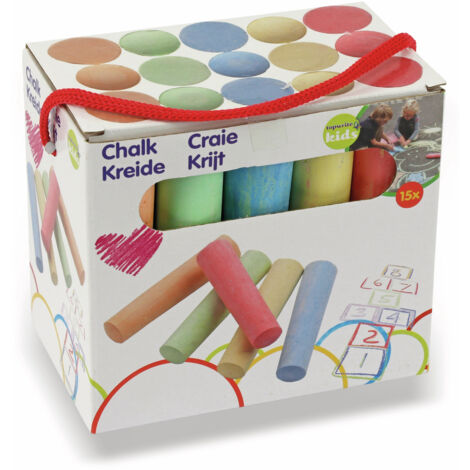 Set mit 15 Eddy Toys-Kreiden 10,5 x 2 und 5 x 2,2 cm