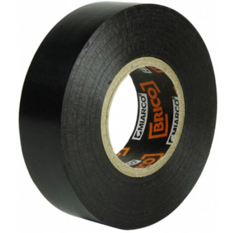 PAQ. 10 ROLLOS CINTA AISLANTE NEGRA 19mm x20mt MIARCO