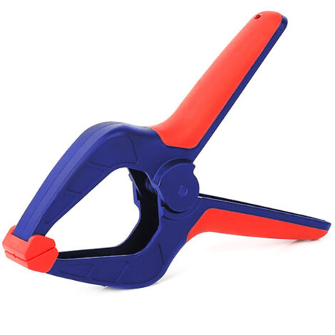 75-mm-Federklemme mit ergonomischem Griff aus verstärktem Nylon in Blau ...