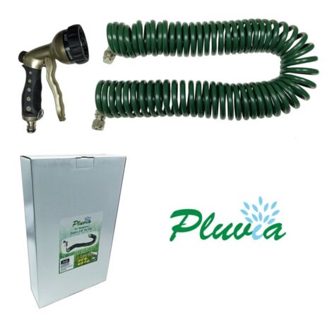 Pluvia Spiralschlauch 3/8 x 15 m mit Pistole und Zubehör X949-847Y7AG