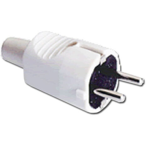 Bipolarer Stromstecker TT PVC White Blist 12010-50306