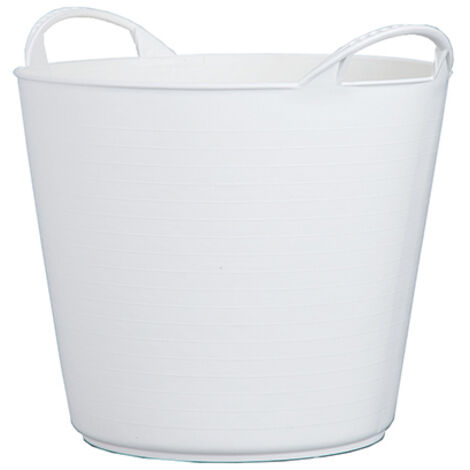 Weißer Kunststoffkorb mit zwei Griffen 26lt cap26bl plasvidavi