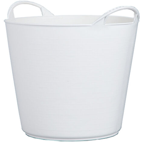 Weißer Kunststoffkorb mit zwei Griffen 26lt cap26bl plasvidavi