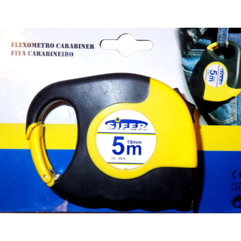 Sifer Carabinero Gummi-Flexometer 5 m 19 mm