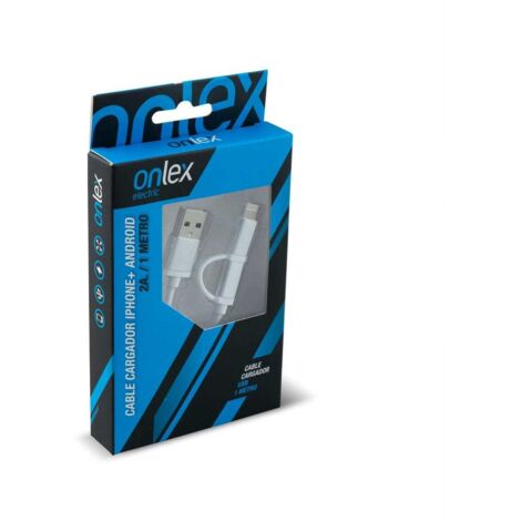 ONLEX iPhone + Android Ladekabel 2A 1 Meter