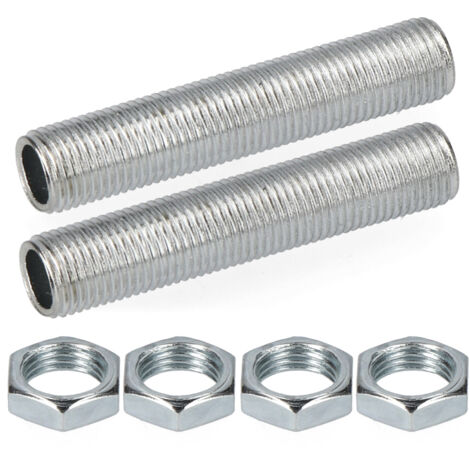 50 mm Gewinde mit Mutter (2 Gewinde und 4 Muttern) verpackt