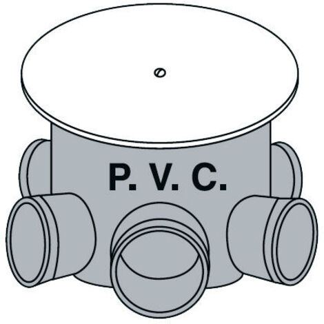 Länglicher PVC-Siphon 110 mm TECNO BOTE T85 50605