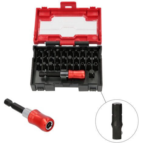 Chrom-Vanadium-Stahl-Bit-Satz mit Schnelladapter 32-tlg