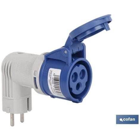 Industrieadapter 16a 230v Ip44 Schuko-Stecker