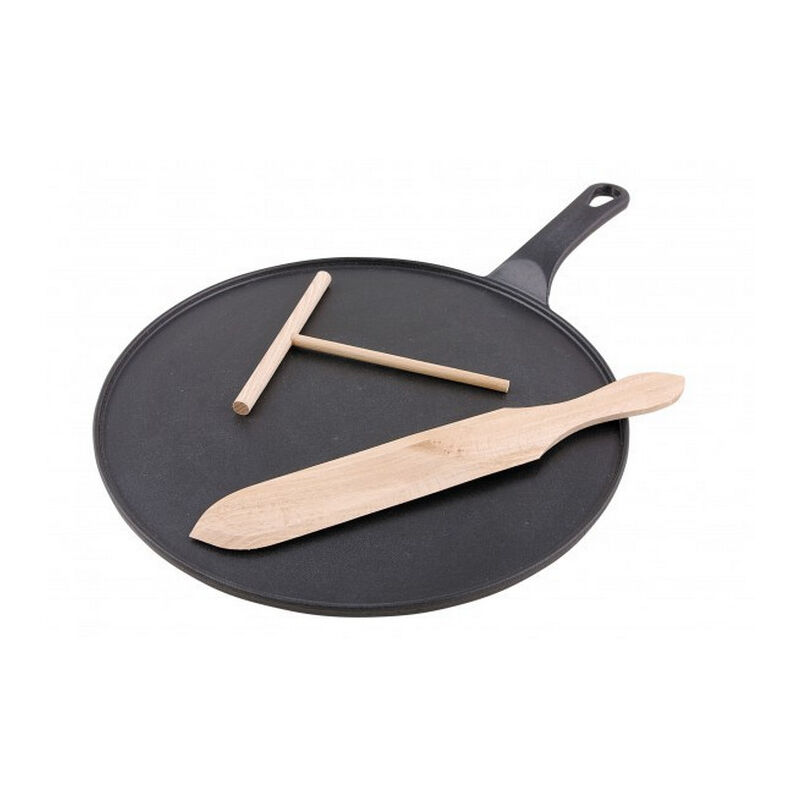 Crepera de hierro fundido 30cm negra - 3290noir - chasseur