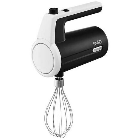 Wiederaufladbarer elektrischer mixer 7,4 v schwarz und weiß - Simeo ...