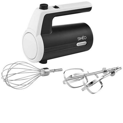 Wiederaufladbarer elektrischer mixer 7,4 v schwarz und weiß - Simeo ...