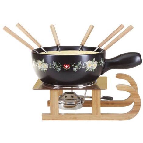 Fondue-set mit 6 edelstahlgabeln - Nouvel - 401439
