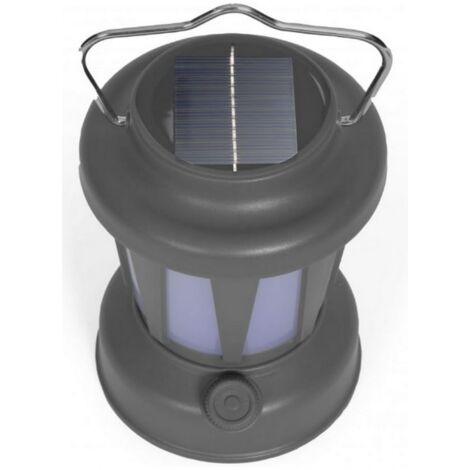Graue wiederaufladbare solarlampe - Livoo - SEP145G