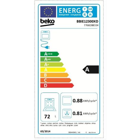 Multifunktions-einbaubackofen 72l 60cm edelstahl - Beko - BBIE12300XD