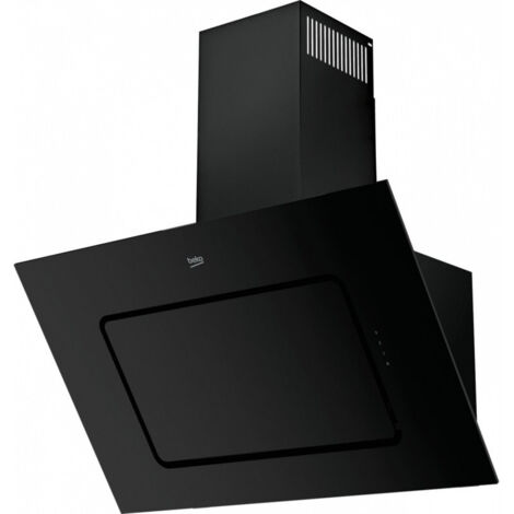 cappa inclinata decorativa 90cm 577m3 / h nera - hca92540b - beko