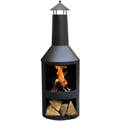 Log Burner with Log Store