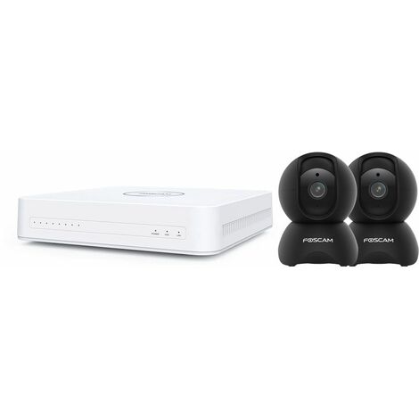 Kit vidéosurveillance IP 2 caméras KIT-2-FN8108H-X5-B
