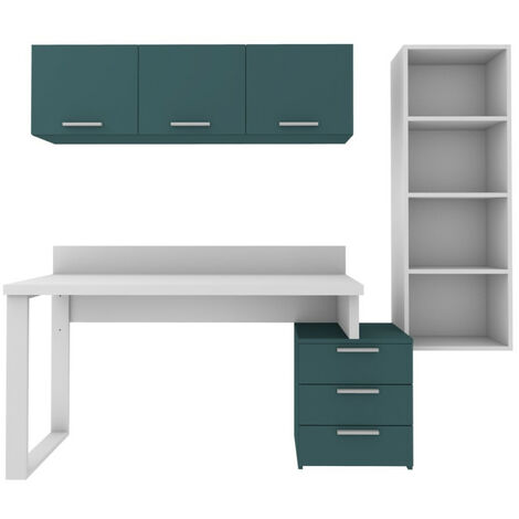 Angolo libreria design con cubotti e cassettiera - Soluzione moderna e ...