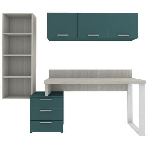 Angolo libreria design con cubotti e cassettiera - Soluzione moderna e ...