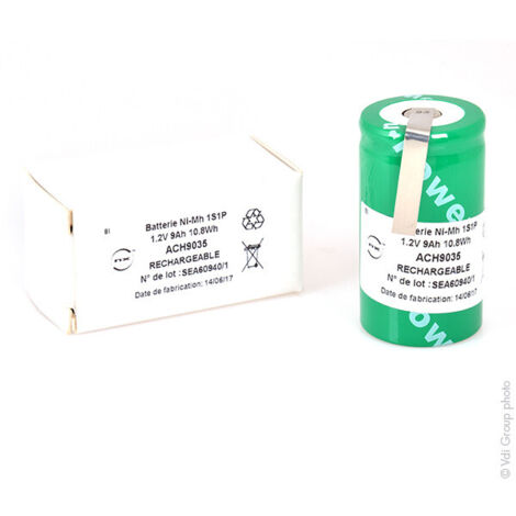 Yuasa - Accus NiMH ls D. 1.2V 9Ah HBL