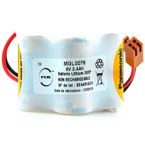 NX - Batterie automate 4x 2/3A BR 2S2P ST6 6V 2.4Ah JAE