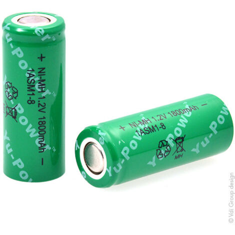 Yuasa - Accus NiMH ls 4/5A 1ASM1-8 1.2V 1800mAh FT