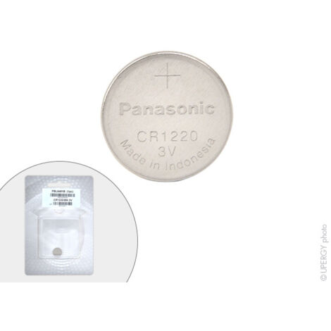 Panasonic - Pile bouton lithium blister CR1220/BN PANASONIC 3V 35mAh