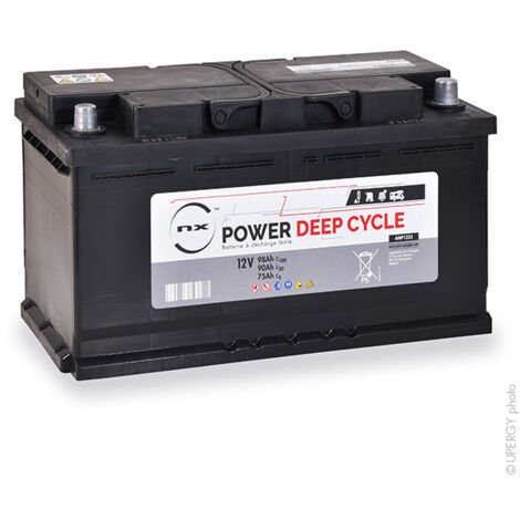NX - Batterie traction NX Power Deep Cycle 12V 90Ah Auto