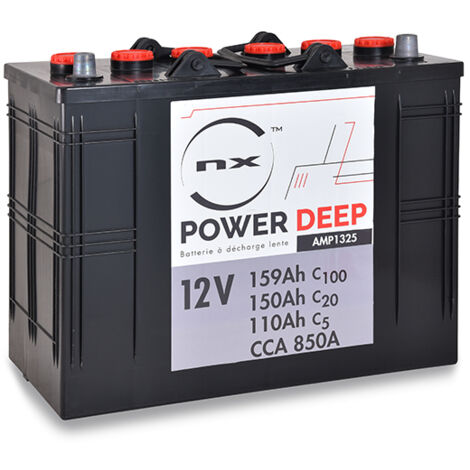 NX - Batterie traction NX Power Deep Cycle DUAL 12V 150Ah Auto