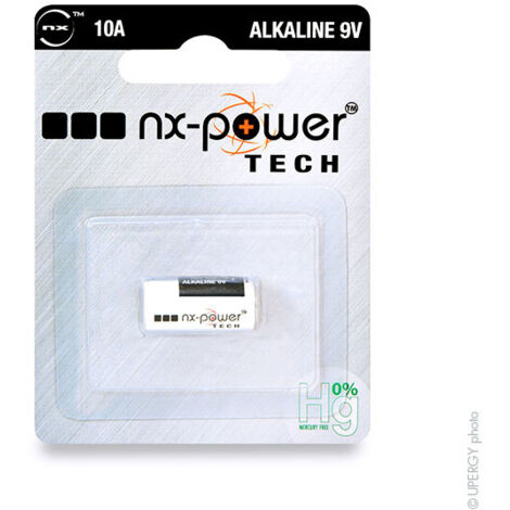 NX - Pile alcaline blister x1 10A Nx-Power Tech 9V 38mAh