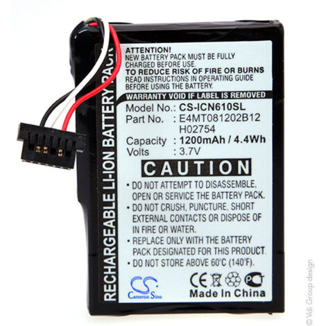 NX - Batterie GPS 3.7V 1200mAh - E4MT081202B12