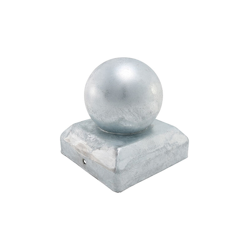 TIMCO Ball Fence Post Cap Zinc - 100mm