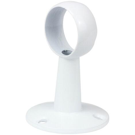 TIMCO Centre Bracket For Round Tube White - 25mm