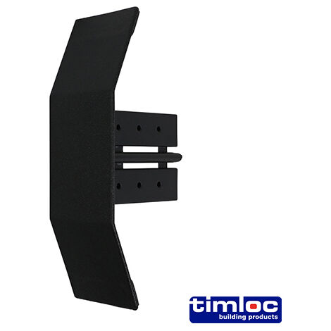 Timloc Dry Verge Eaves Starter Black - 155 x 105mm