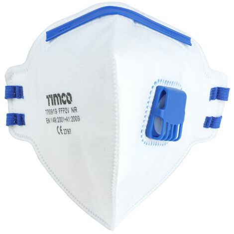 TIMCO FFP2 Fold Flat Valved Masks - One Size