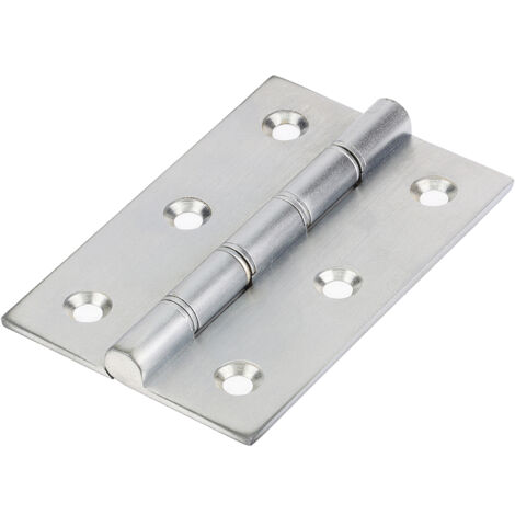 TIMCO Double Washered Brass Hinges Satin Chrome - 76 x 50