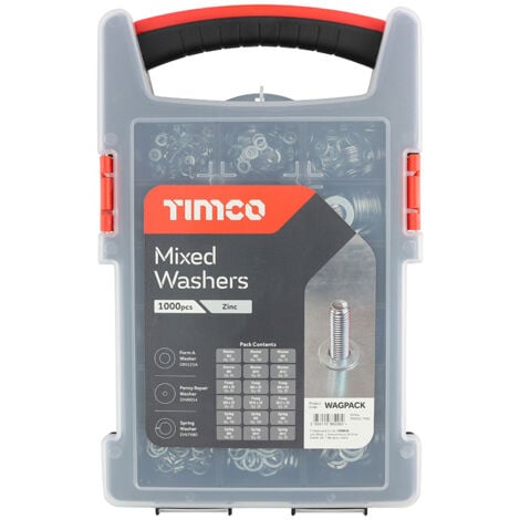 TIMCO Washers Mixed Grab Pack - 1000pcs