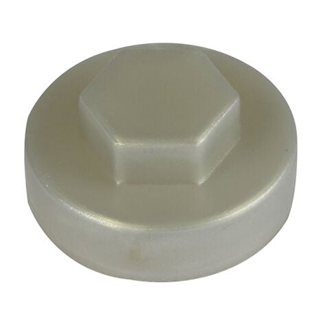 TIMCO Hex Head Cover Caps Metallic Silver - 16mm